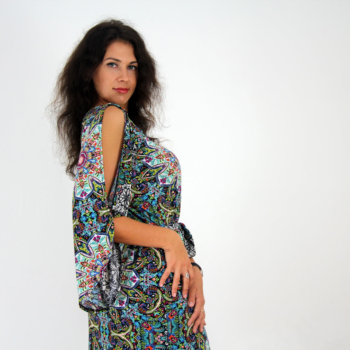 Mandala Split Sleeve Dress – Rebecca Ruby